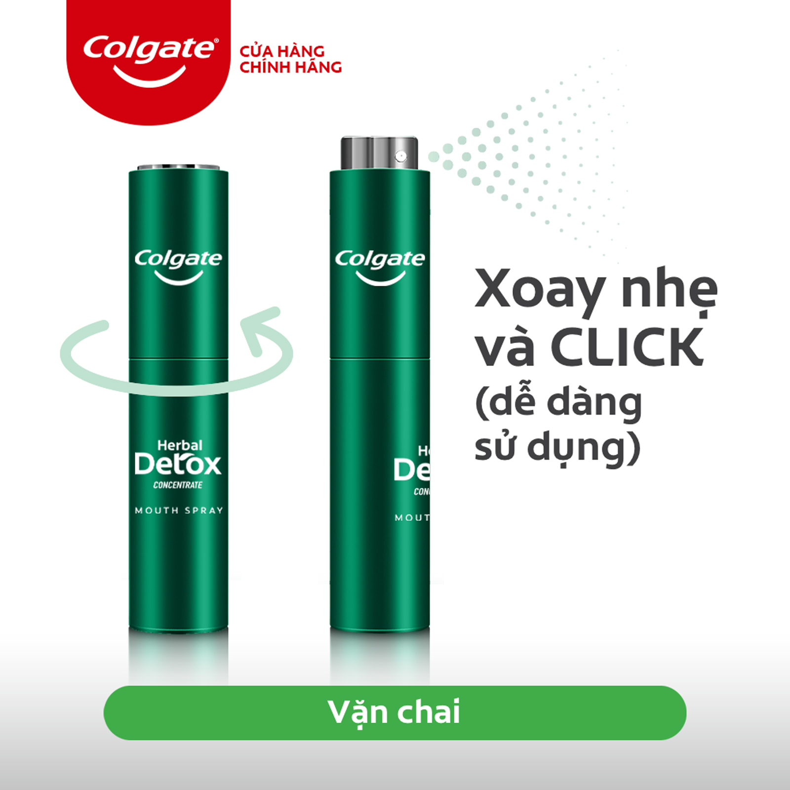 Chai xịt thơm miệng Colgate Herbal Detox từ tinh chất thảo mộc 9ml ...